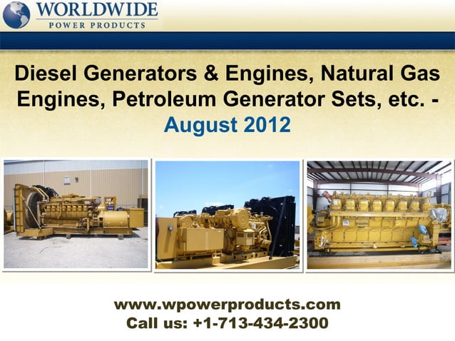Diesel Generators & Engines, Caterpillar XQ2000 Power Modules, Natural ...