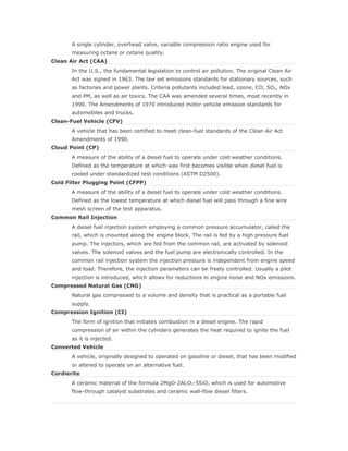 Diesel glossary | DOC | Indoor Environmental Quality | Home & Garden