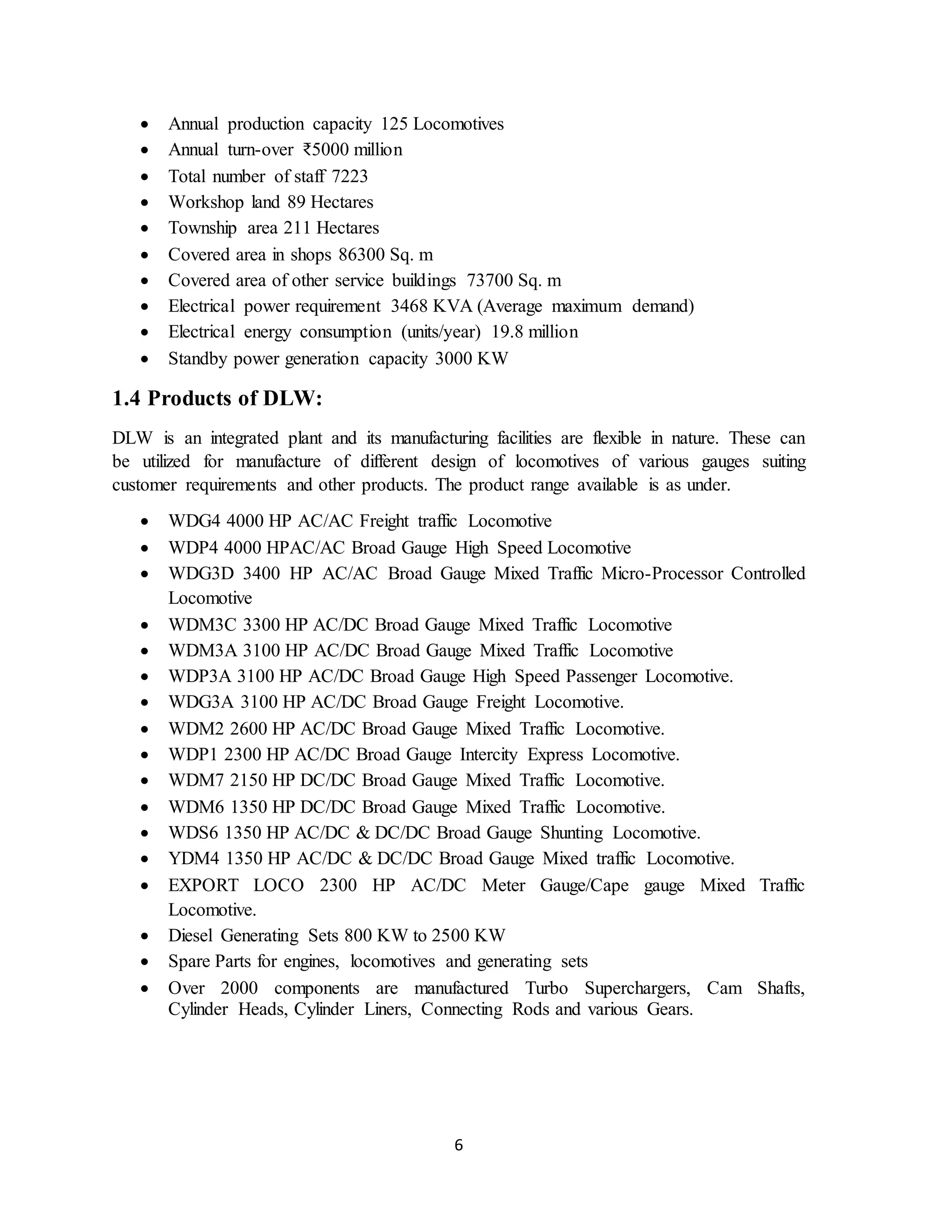 Diesel locomotive works, varanasi | DOCX