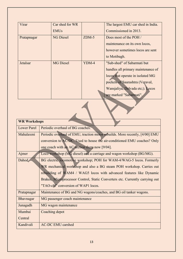 Diesel loco shed | PDF | Rail Travel | Travel Type