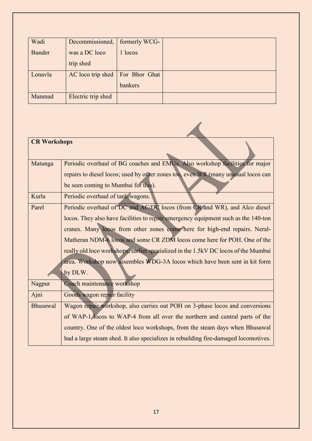 Diesel loco shed | PDF | Rail Travel | Travel Type