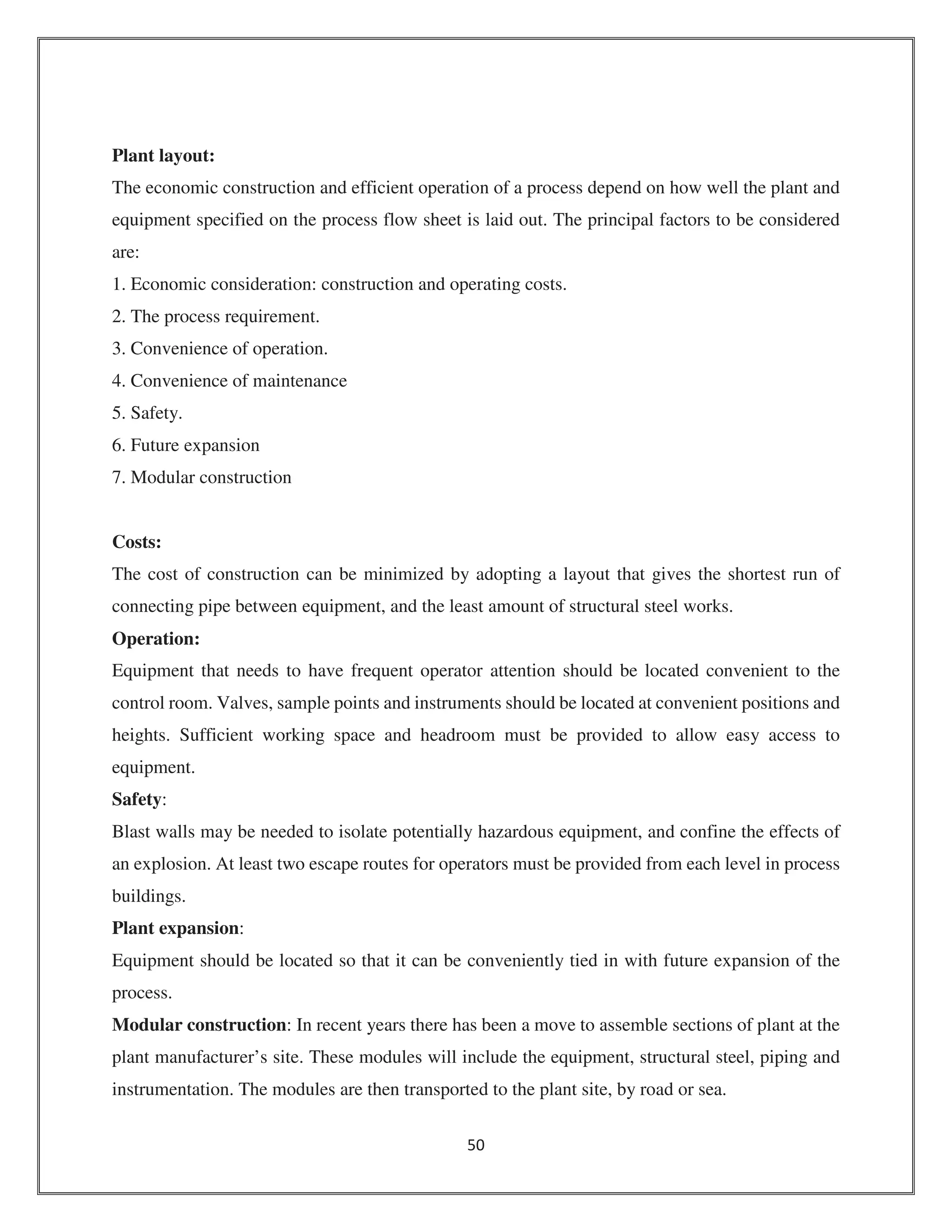 Diesel Production: Plant Layout | PDF