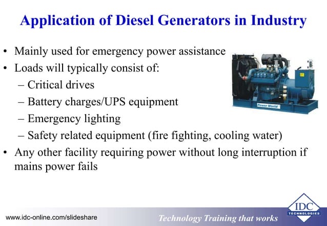 Diesel Power Generation Plants with Multiple Machines in Parallell and ...