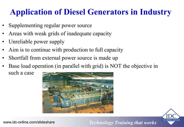 Diesel Power Generation Plants with Multiple Machines in Parallell and ...