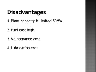 Diesel power plant | PPTX