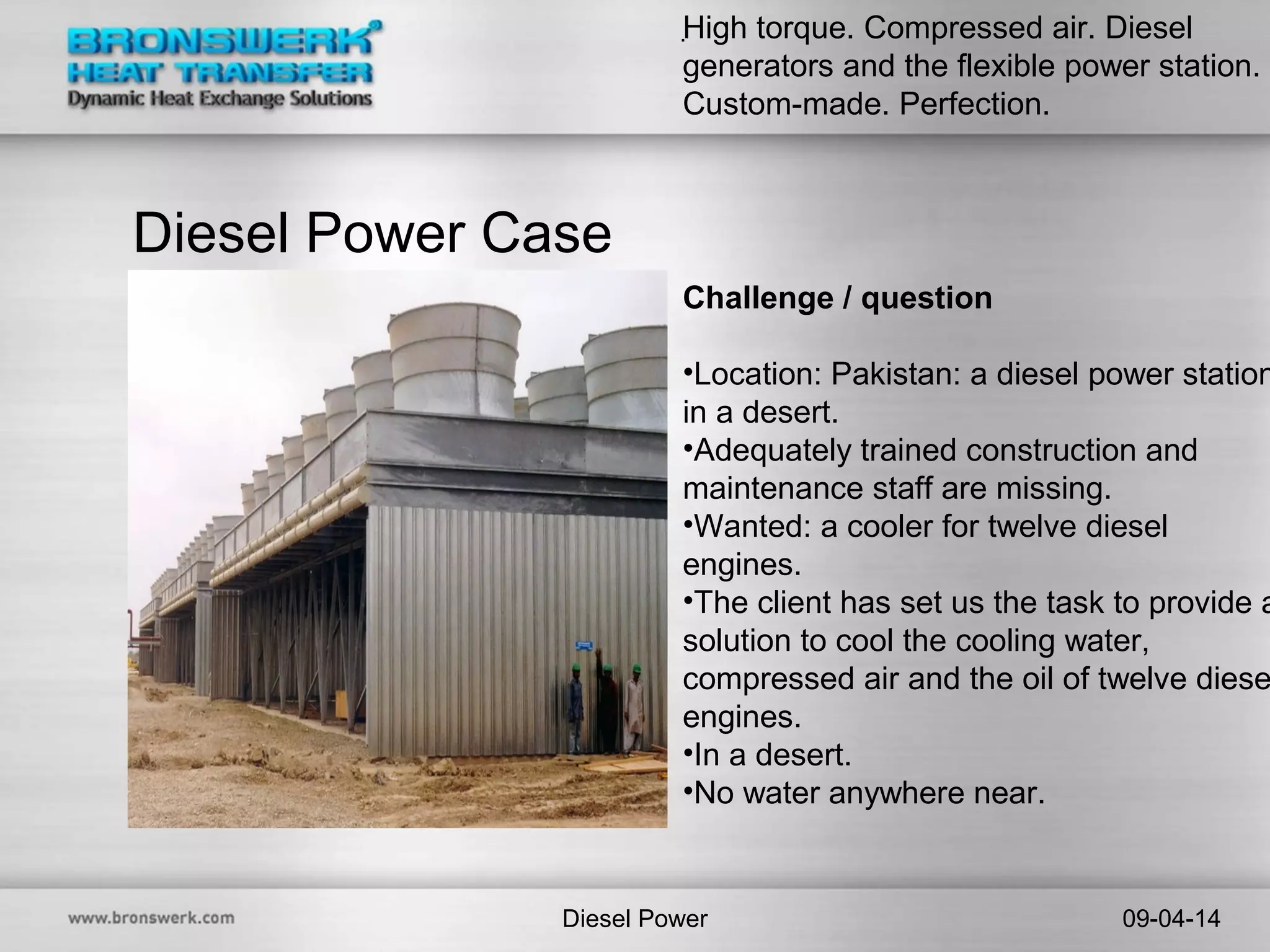 Diesel power work horses for electricity. | PDF