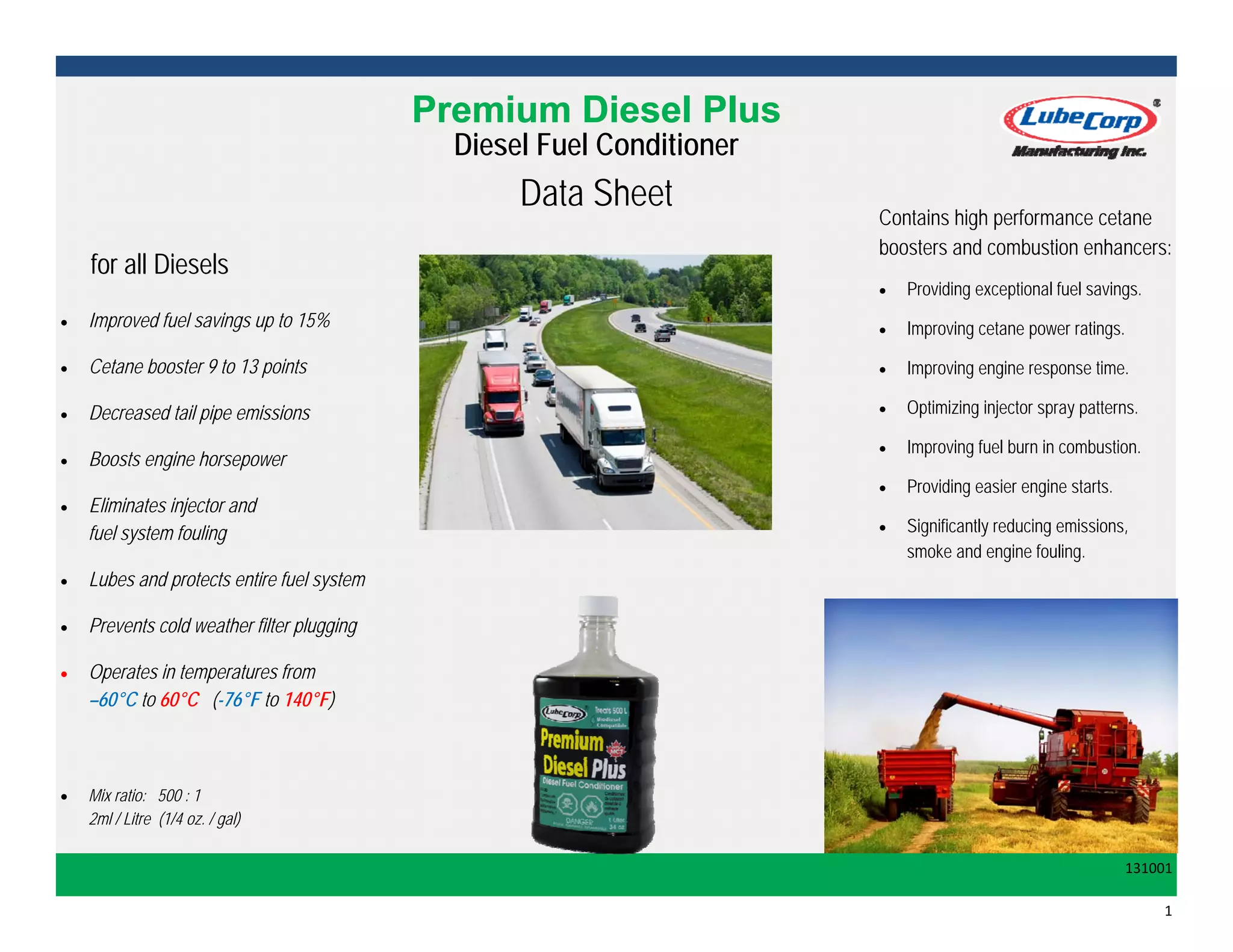 Diesel Premium Plus Data Sheet | PDF