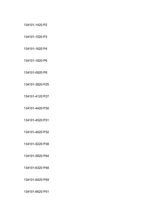 Diesel pump plunger p309 134152 2820 | DOC | Auto Type | Automotive