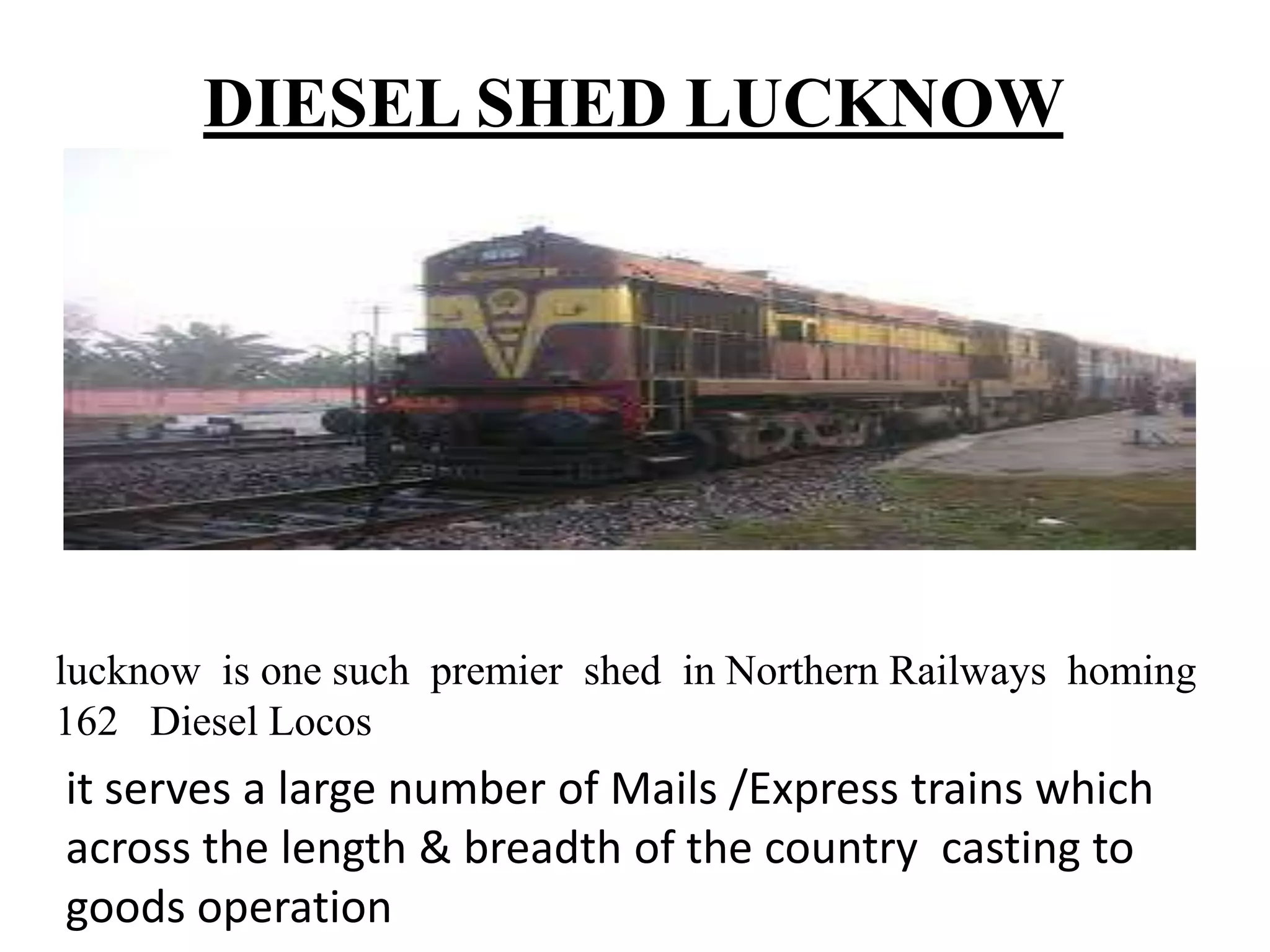Diesel shed engine,lucknow | PPTX