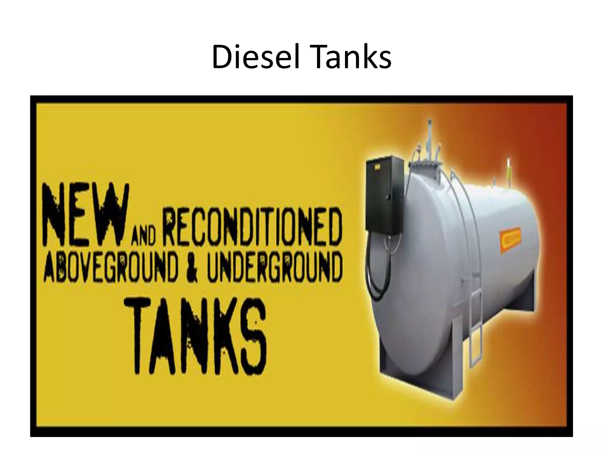 Diesel tank and pumps south africa | PPTX