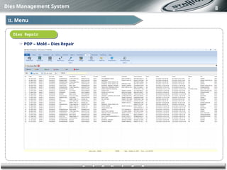 Dies Management System Rev for Manufacturing Electronic | PPTX
