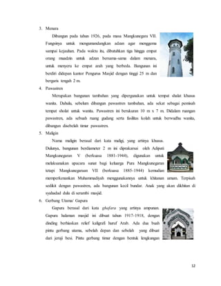 MASJID AL-WUSTHO MANGKUNEGARAN BY DIESTY PARAMITHA | DOCX