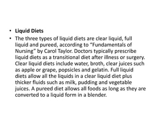 Different Types of Diet - Dietary Depart | PPTX