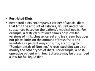 Different Types of Diet - Dietary Depart | PPTX