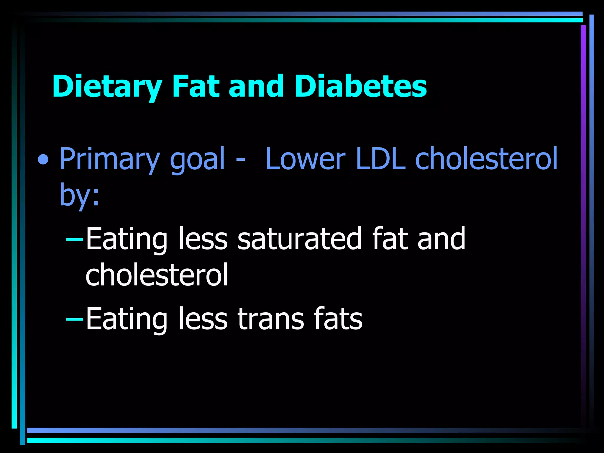 DIET AND DIABETES | PPT