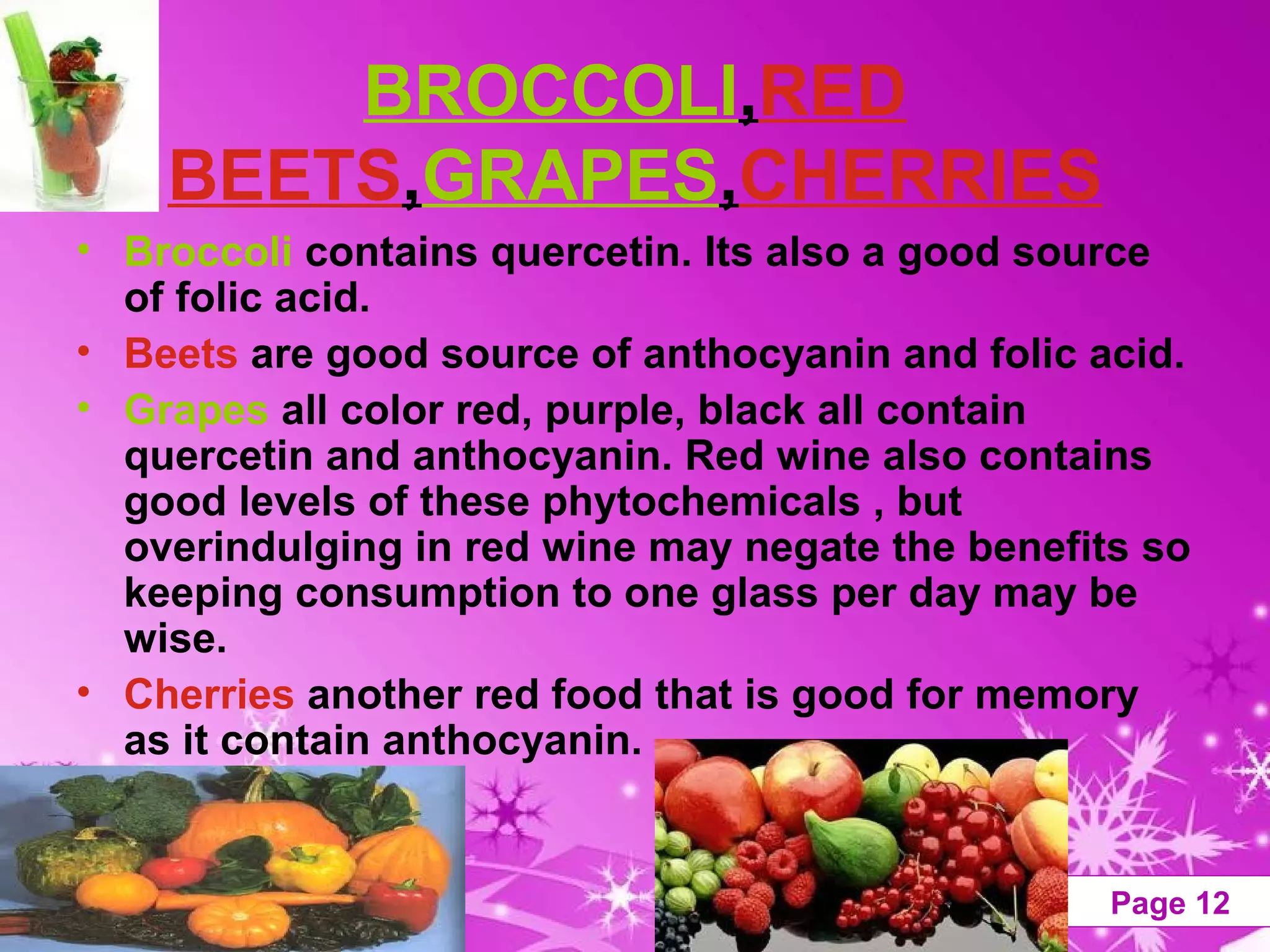 diet for improving memory | PPT