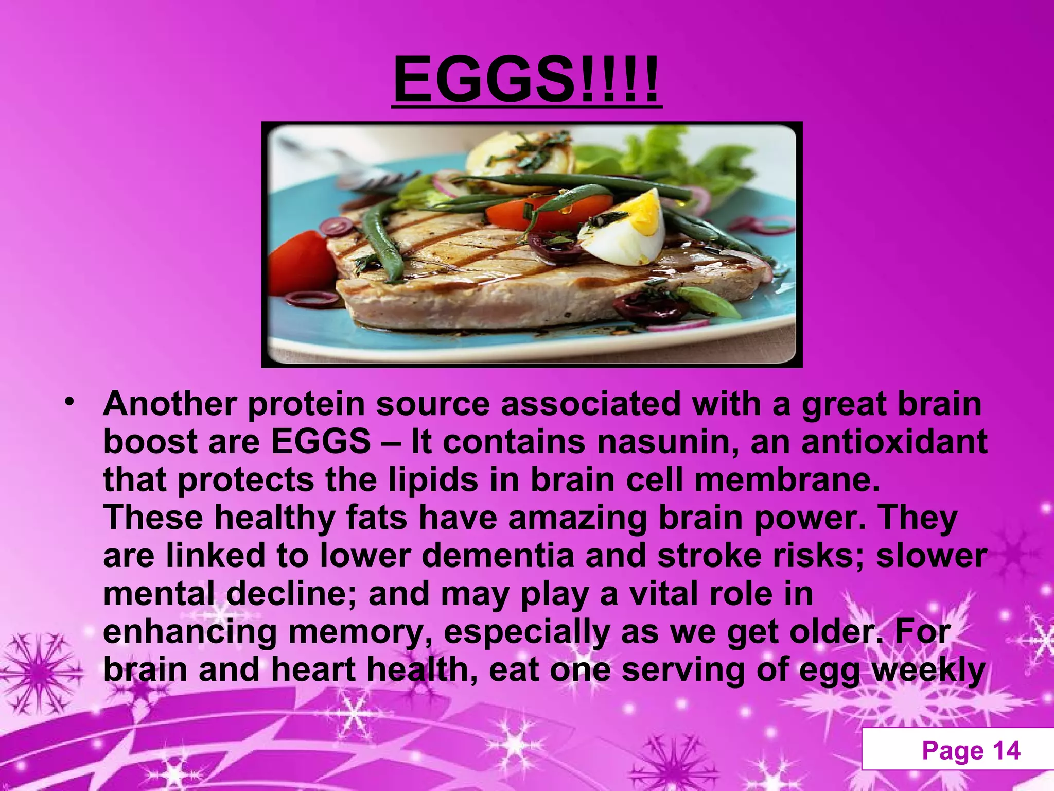 diet for improving memory | PPT