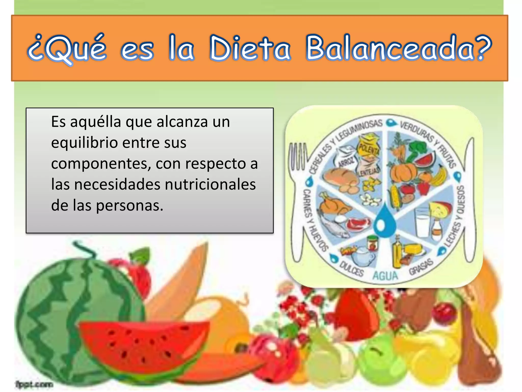 Dieta balanceada | PPT