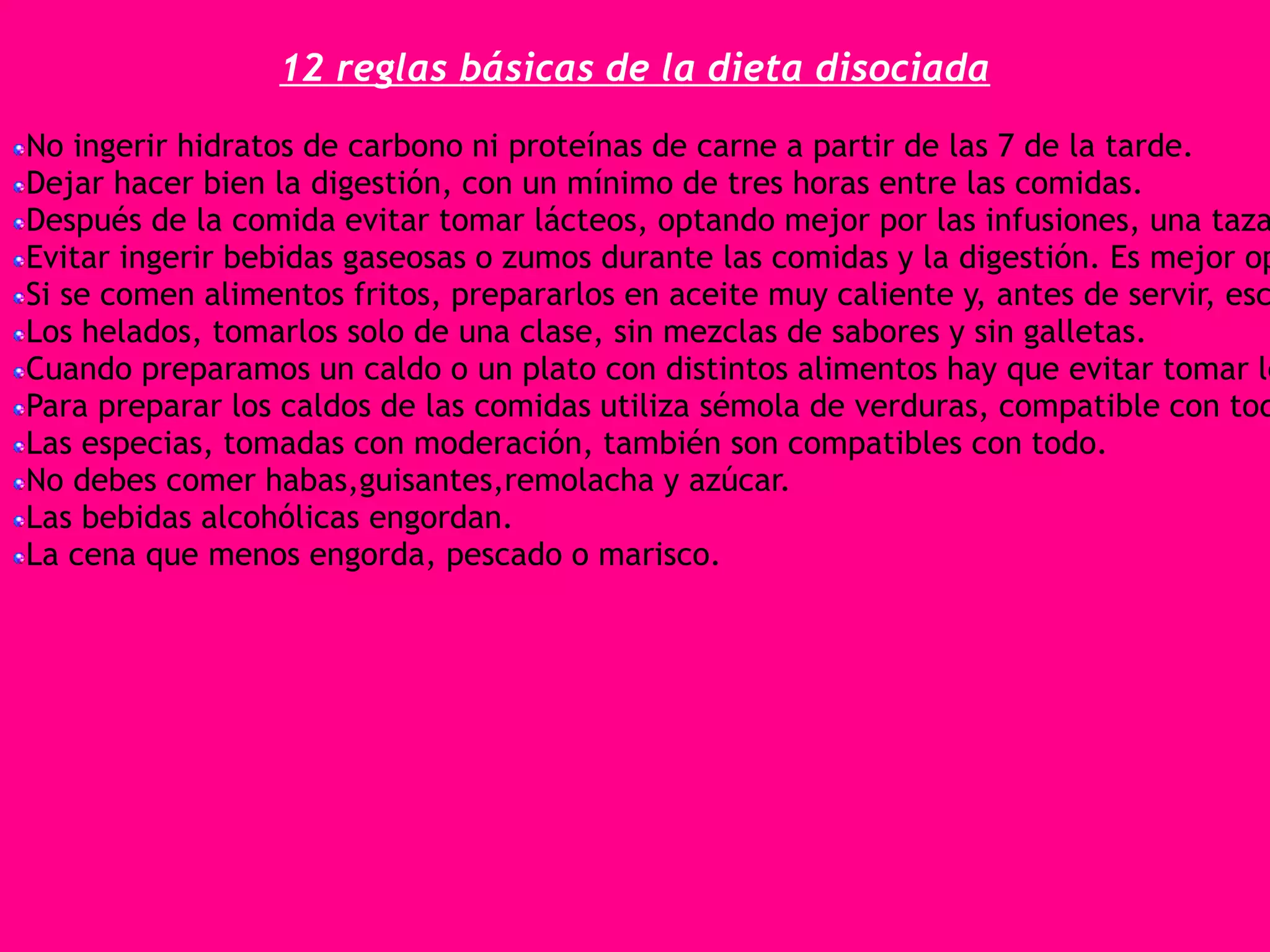 DIETA DISOCIADA | PPTX