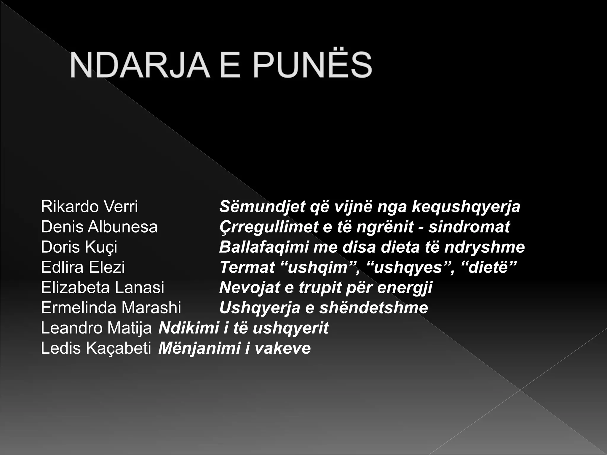 Dieta e balancuar - një jetë e shëndetshme | PPTX