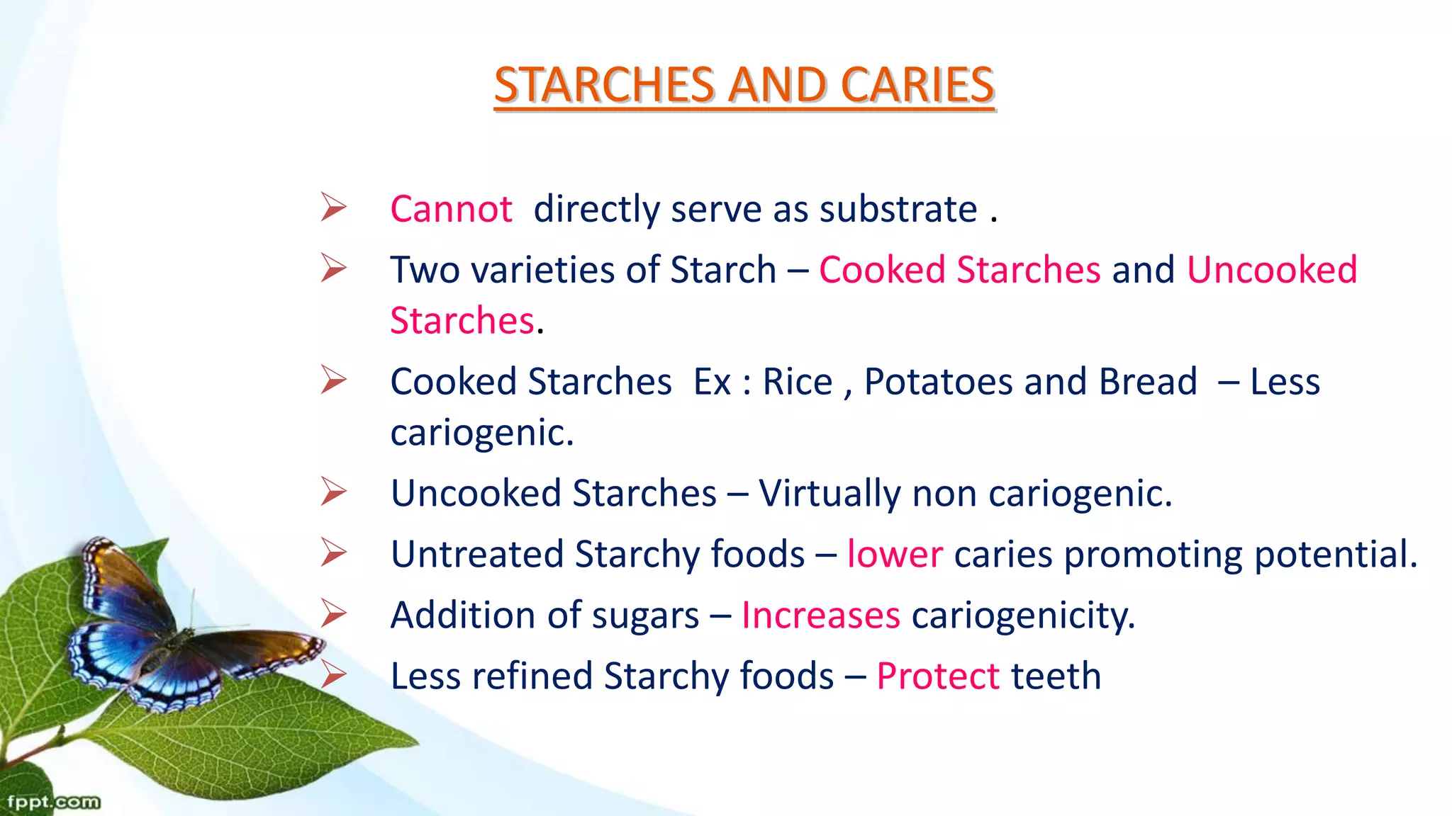 Diet and dental caries - Diet charts and Diet counselling | PPTX