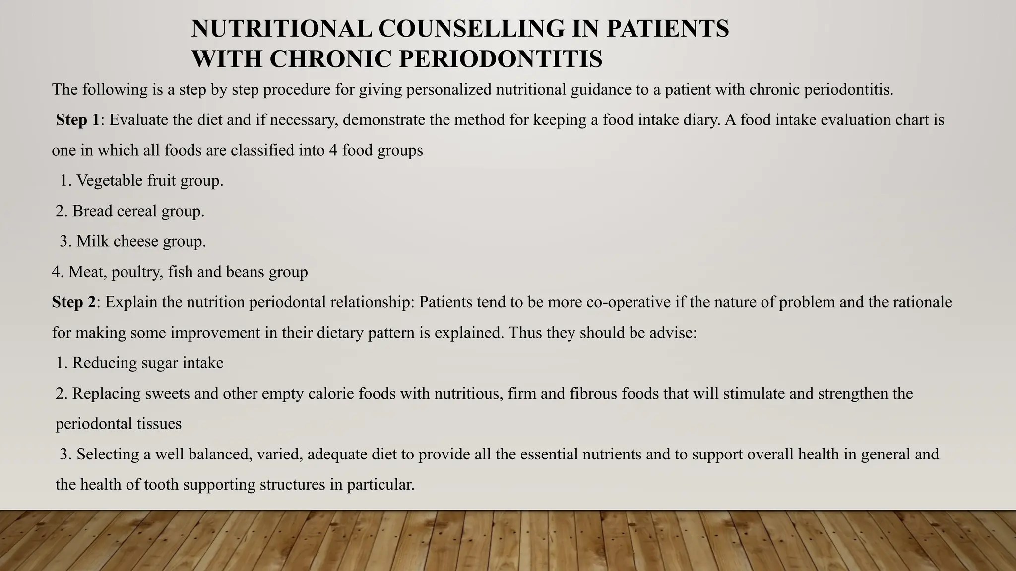 Diet and Nutrition in Periodontics .pptx