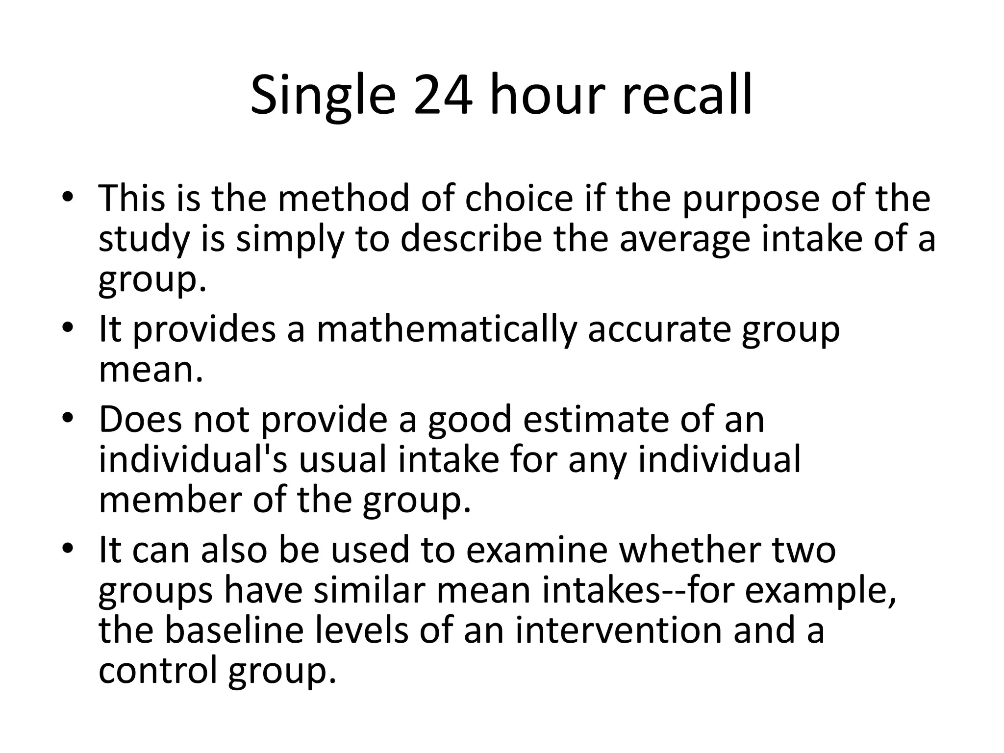 Diet and physical activity assessment | PPTX