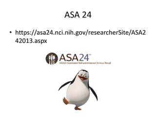 Diet and physical activity assessment | PPTX