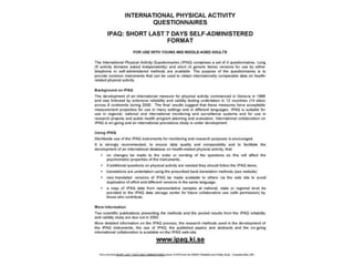 Diet and physical activity assessment | PPTX