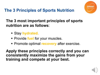 Diet and sports nutrition - sports nutrition | PPTX