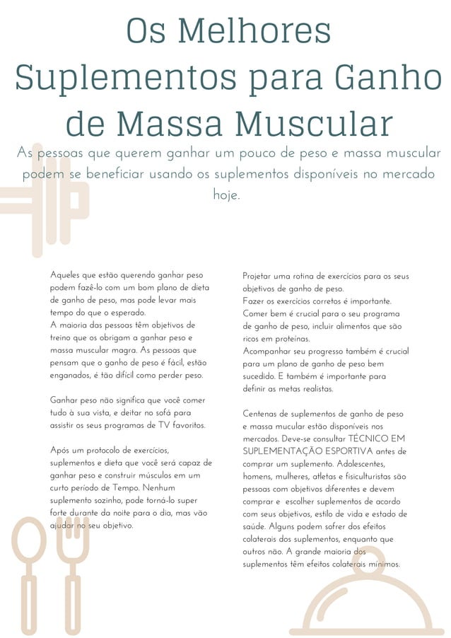 Dieta Para Ganho De Massa Muscular Pdf
