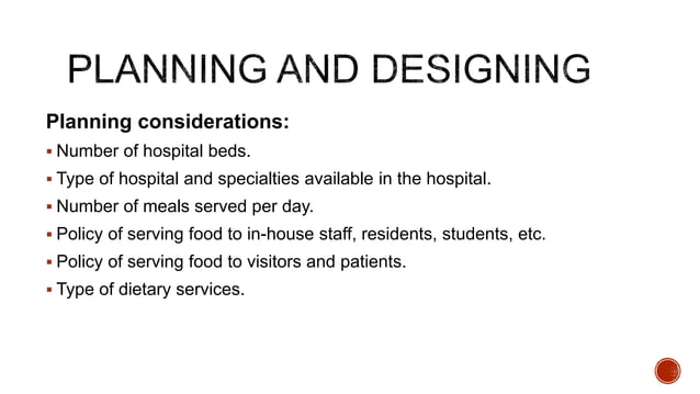 Dietary services | PPTX