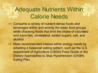 Dietary Guidelines | PPT