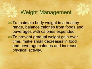 Dietary Guidelines | PPT