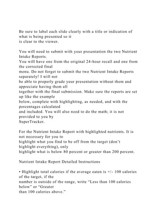 Dietary Analysis Project Instructions These instructions sho.docx