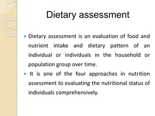Dietary assessment.pptx shorts for men and women who | PPTX | Healthy ...