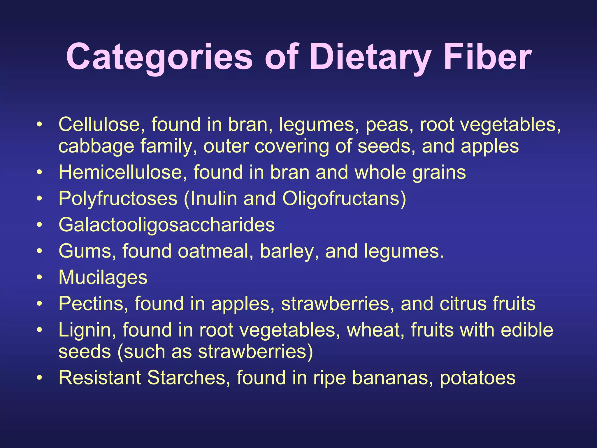 Dietary fiber | PPTX