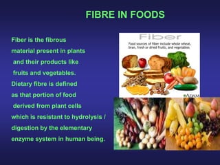Dietary fiber | PPT | Free Download
