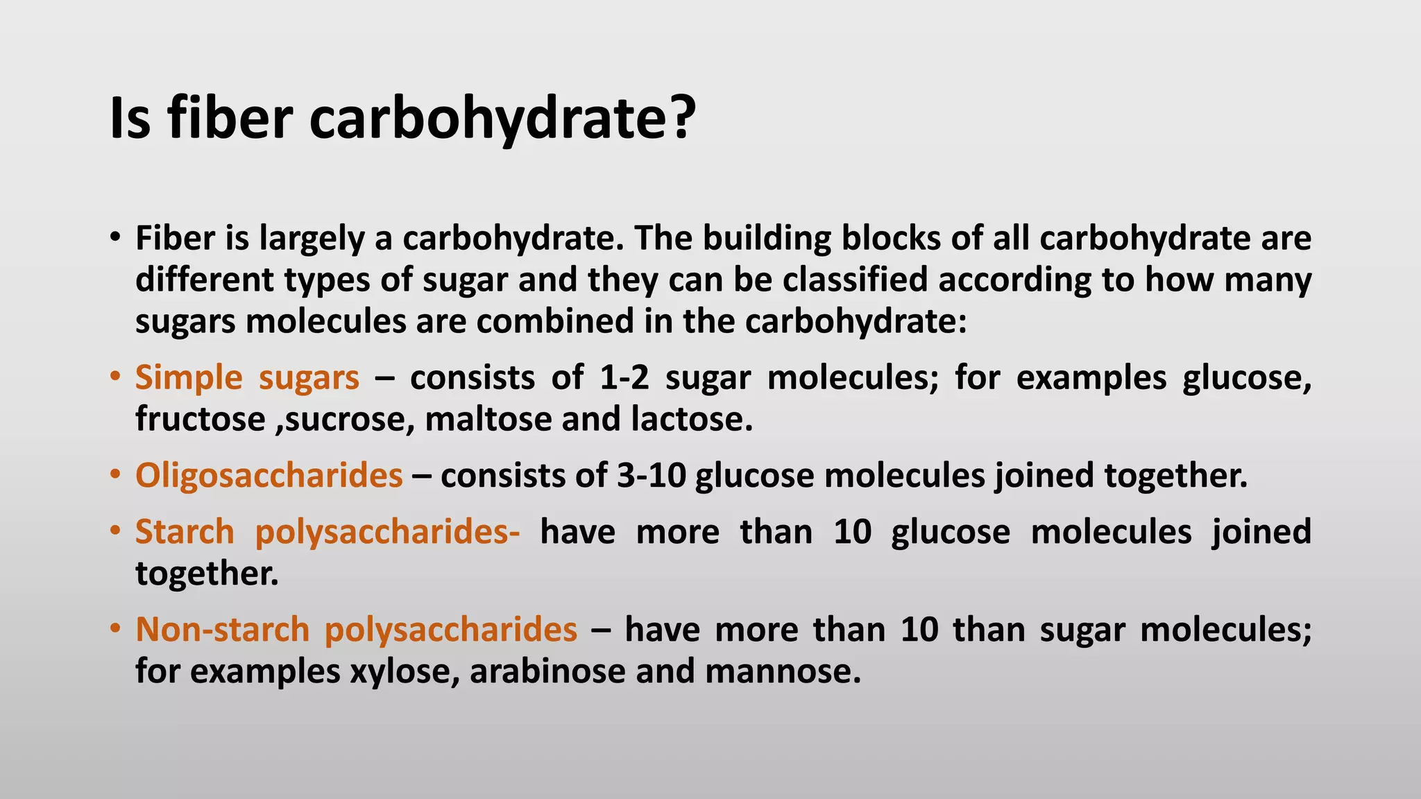 Dietary fiber | PPTX