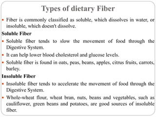 Dietary fiber | PPTX