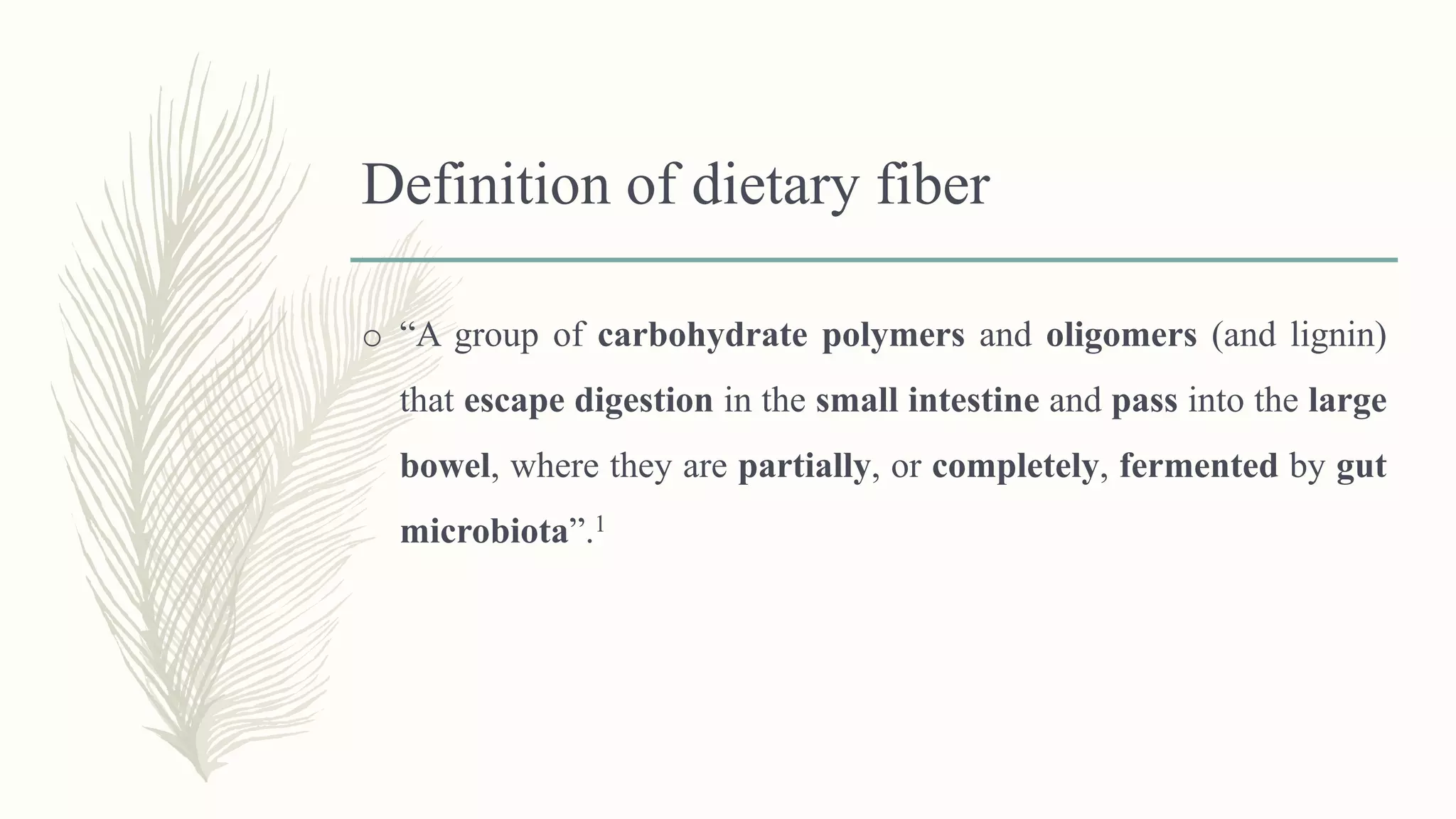 Dietary fiber and cardiovascular diseases | PPTX