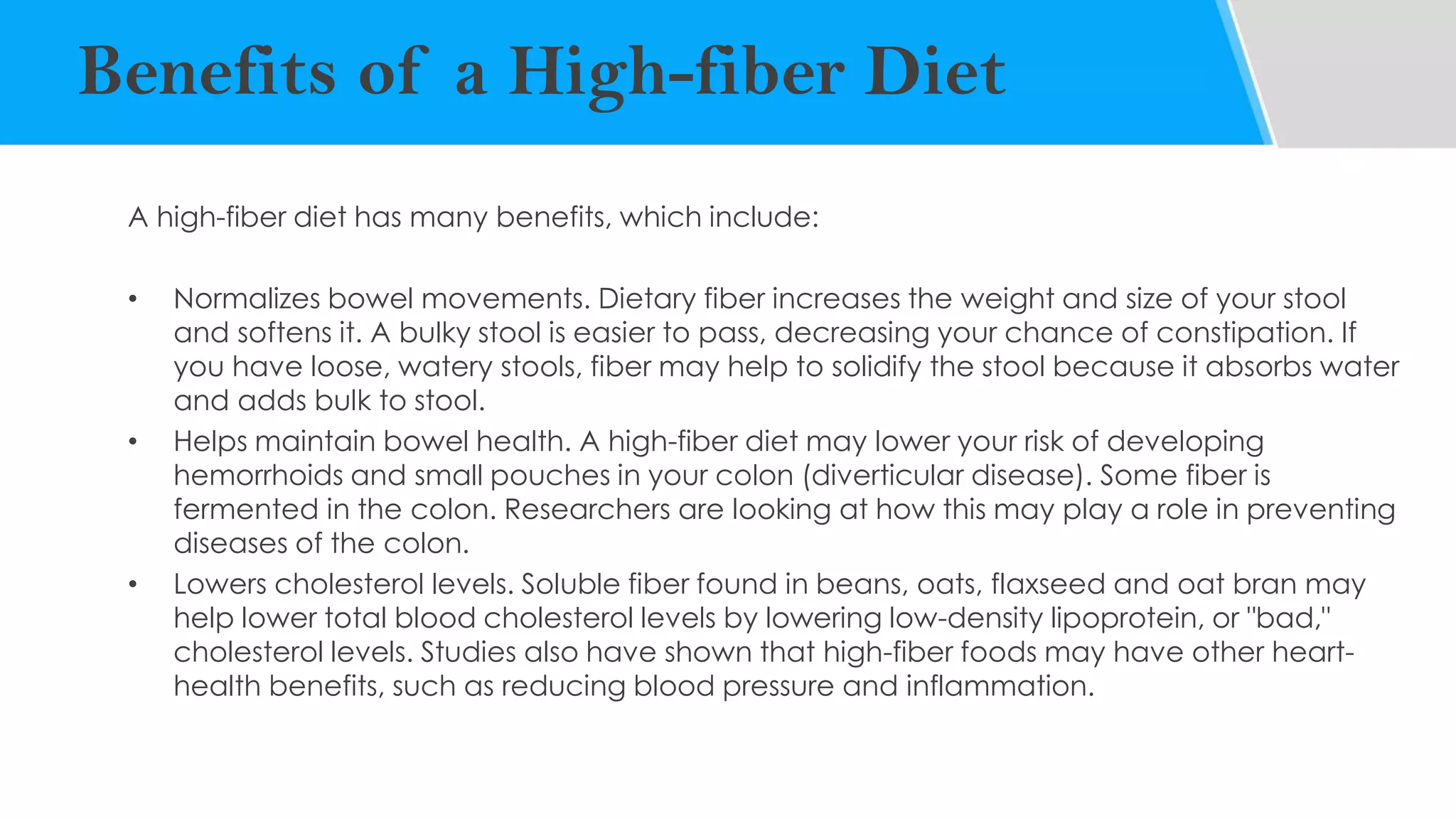 Dietary Fiber: Essential for a healthy diet | PDF