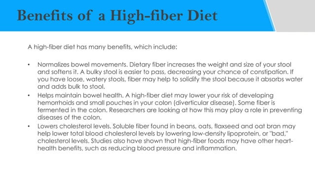 Dietary Fiber: Essential for a healthy diet | PDF | Digestive Disorders ...