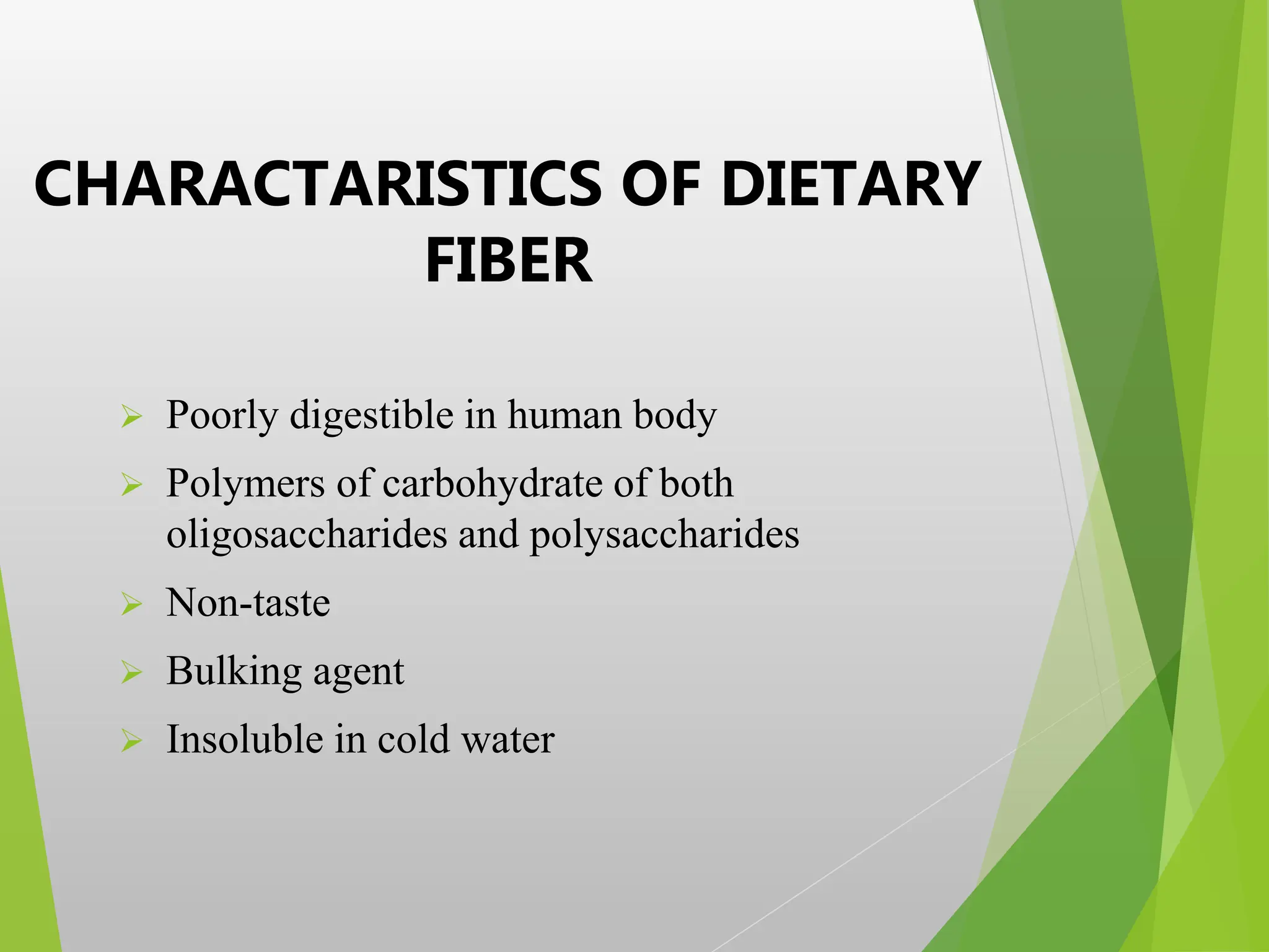 Dietary fiber | PPTX