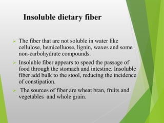 Dietary fiber | PPTX