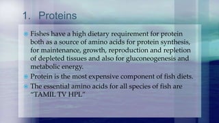 deficiency & imbalances due to dietary components in fish | PPTX