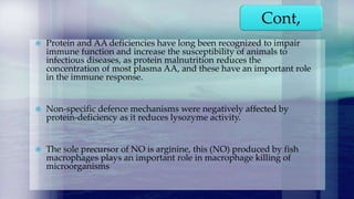 deficiency & imbalances due to dietary components in fish | PPTX