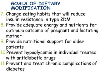 Dietary management in DM | PPT