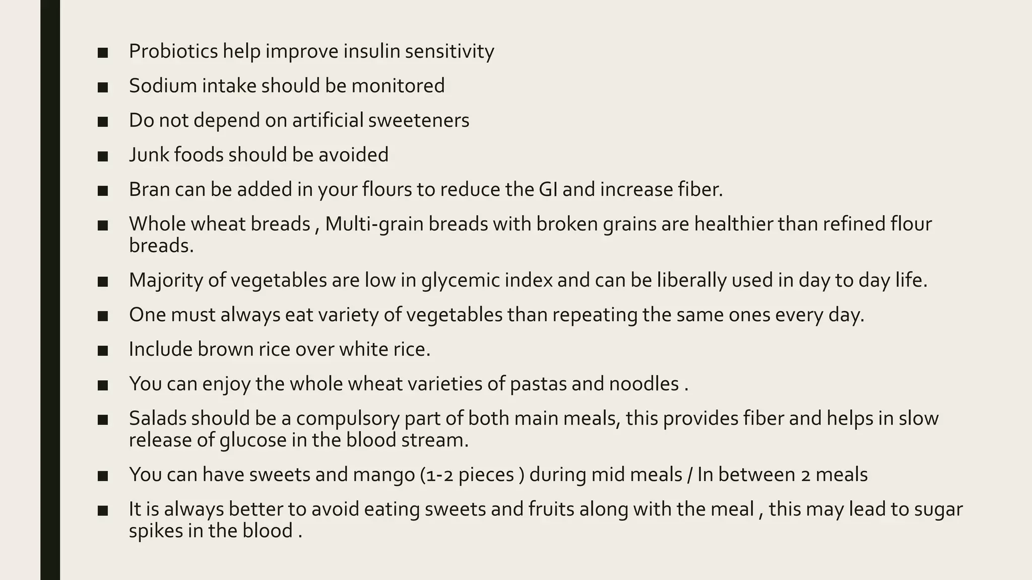 Dietary management of diabetes | PPTX