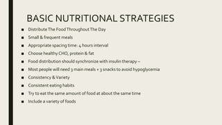 Dietary management of diabetes | PPTX